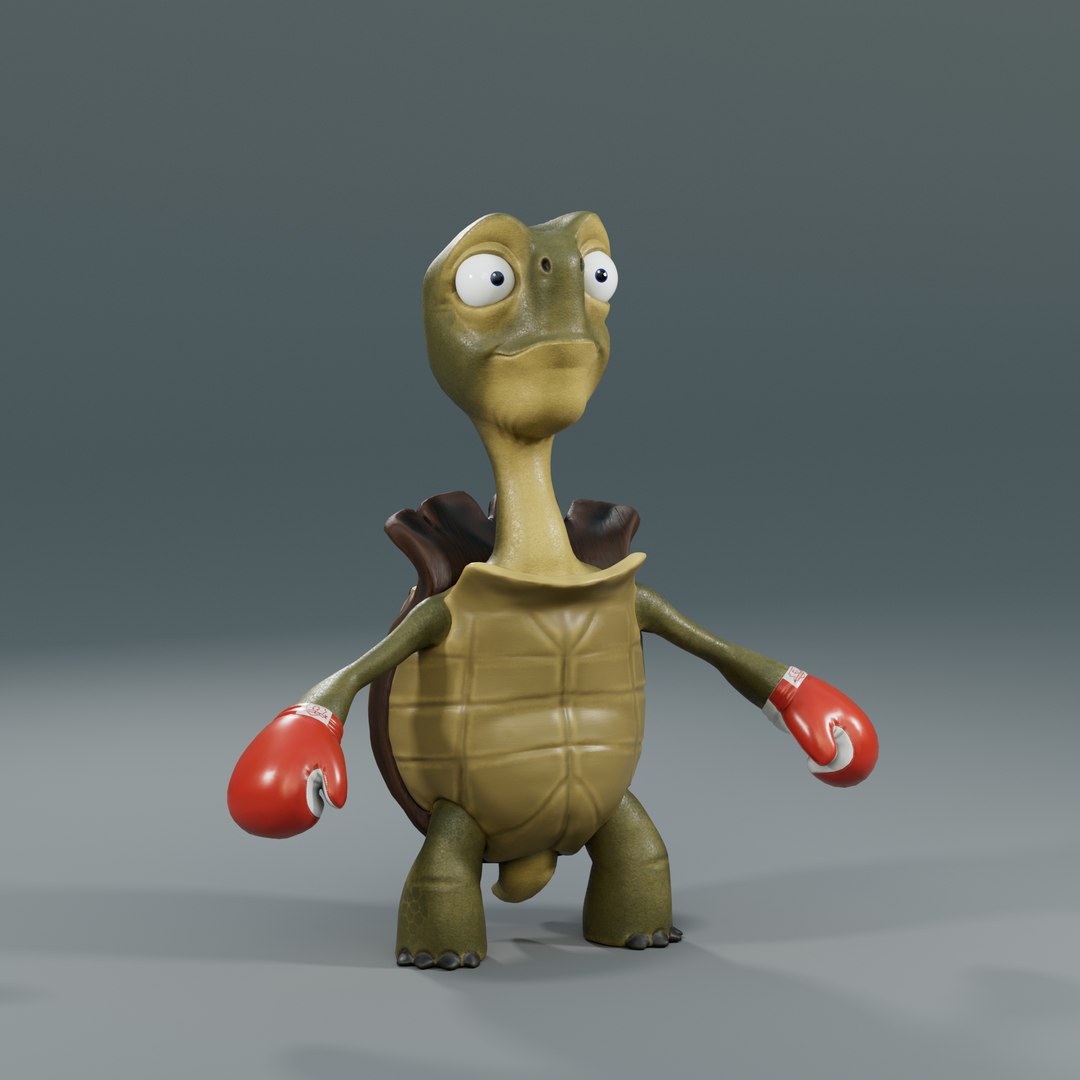 Stylized Turtle Harpie The Boxer 3D - TurboSquid 2294055
