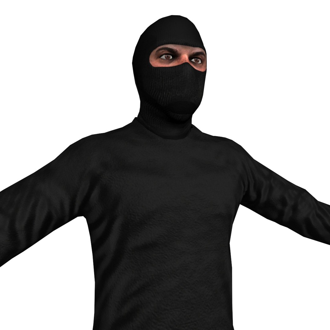 3d Model Of Terrorist Man