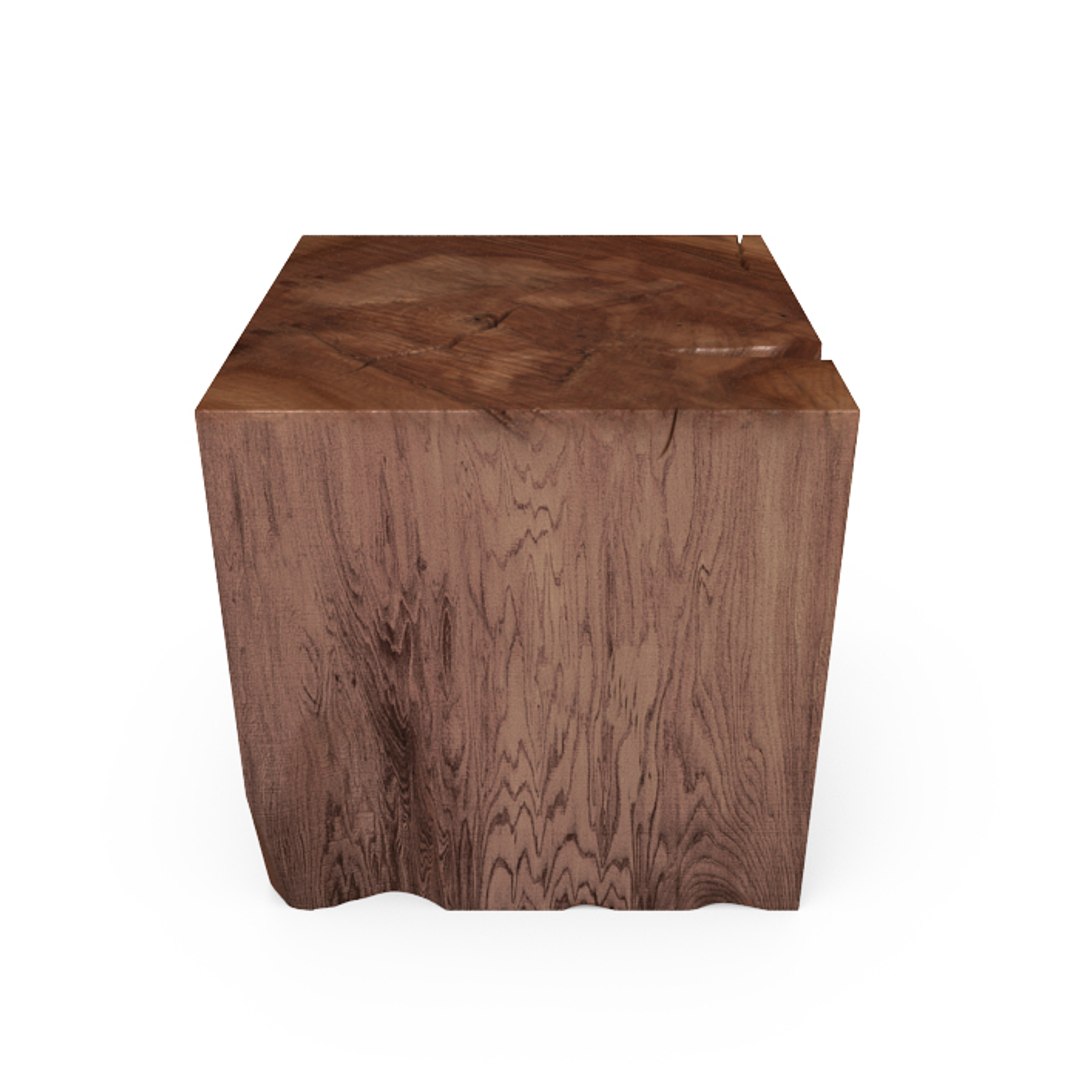 3d Hudson Organic Teak Cube