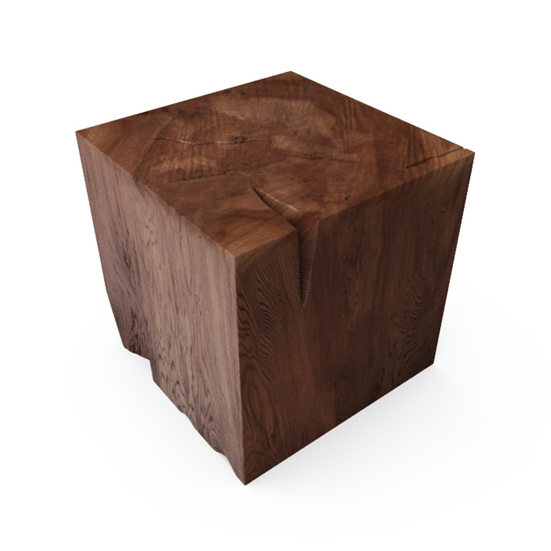3d Hudson Organic Teak Cube