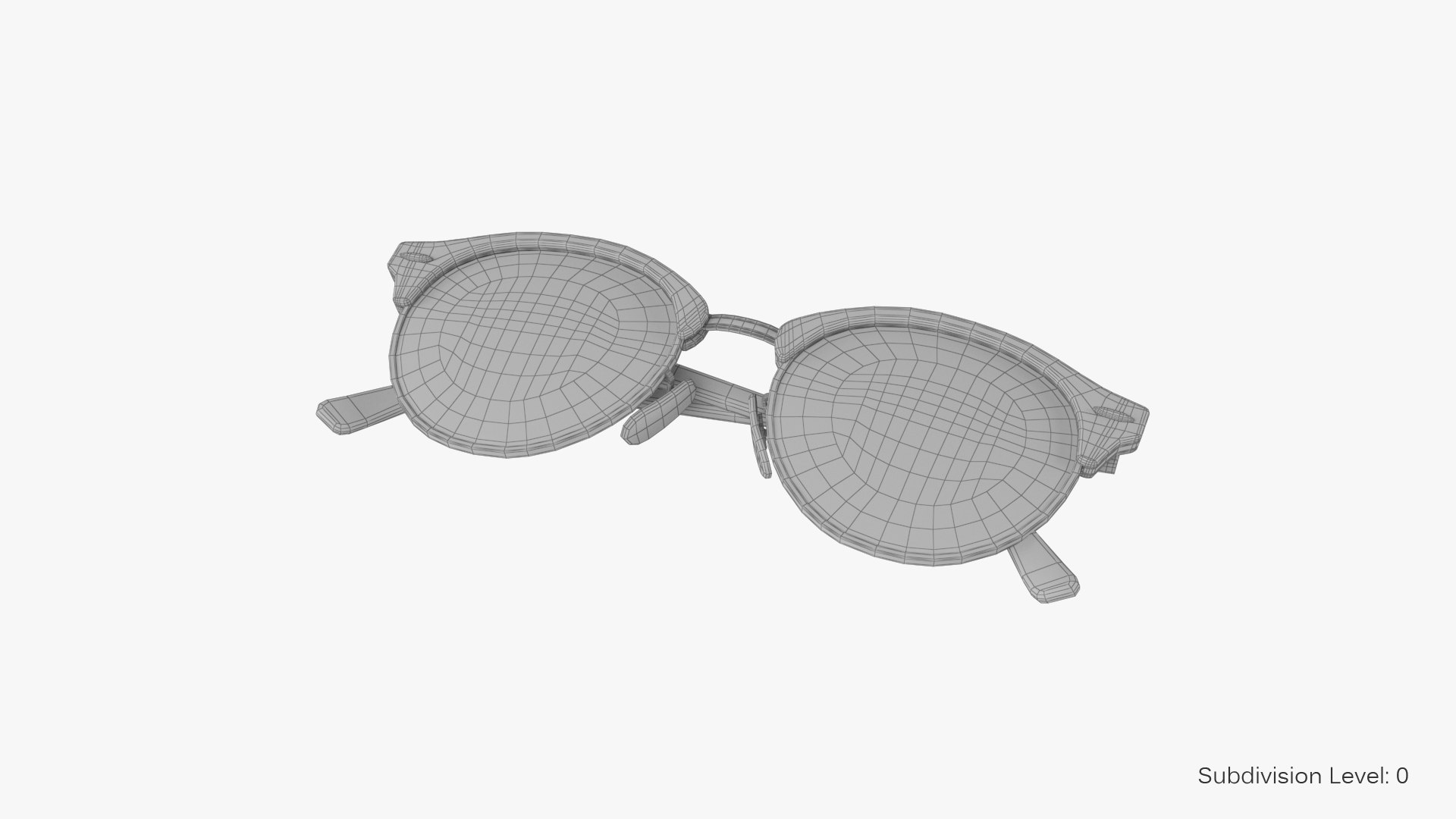 3D Classic Reading Glasses Folded Model - TurboSquid 2197075