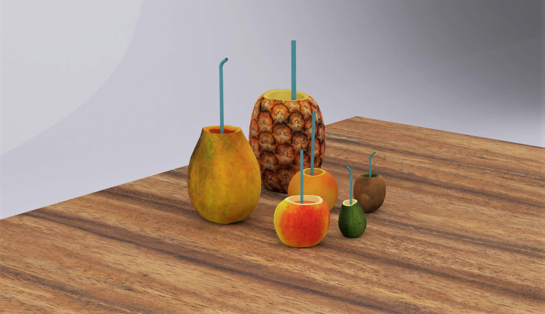 3D Model Fruit Juices - TurboSquid 1492807