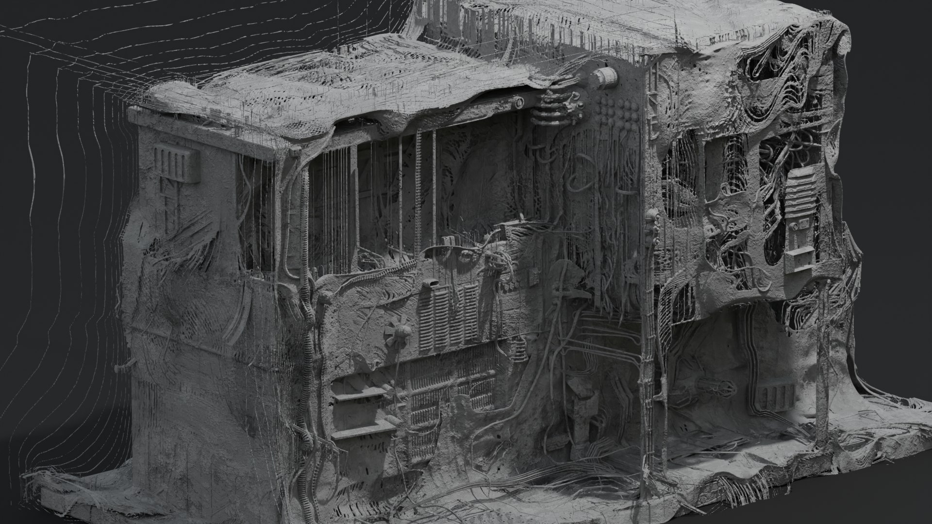 3D Alien Building Arquitecture - TurboSquid 2181390