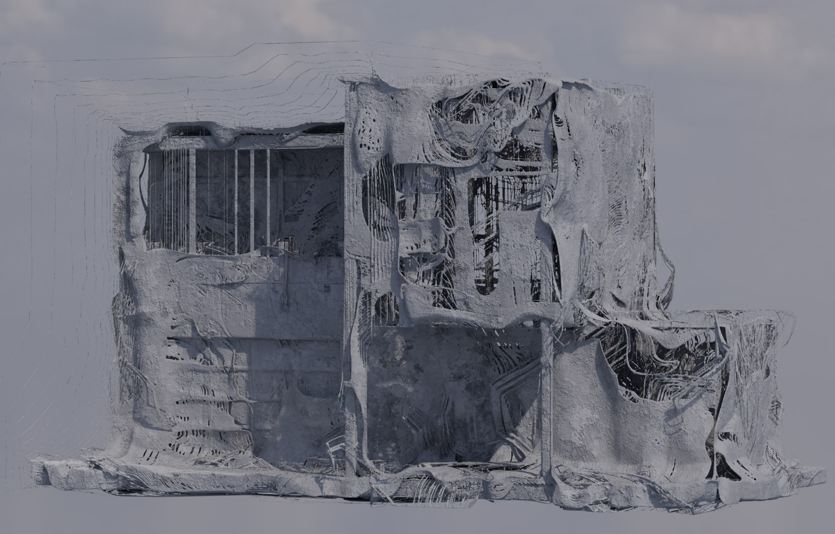 3D Alien Building Arquitecture - TurboSquid 2181390