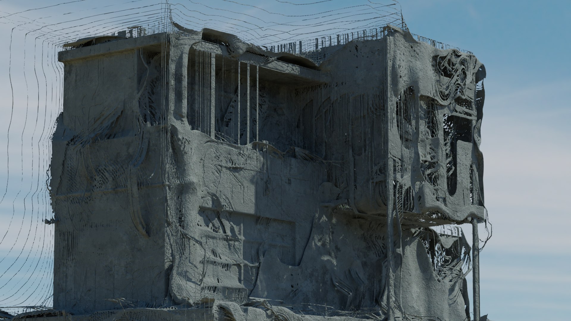 3D Alien Building Arquitecture - TurboSquid 2181390