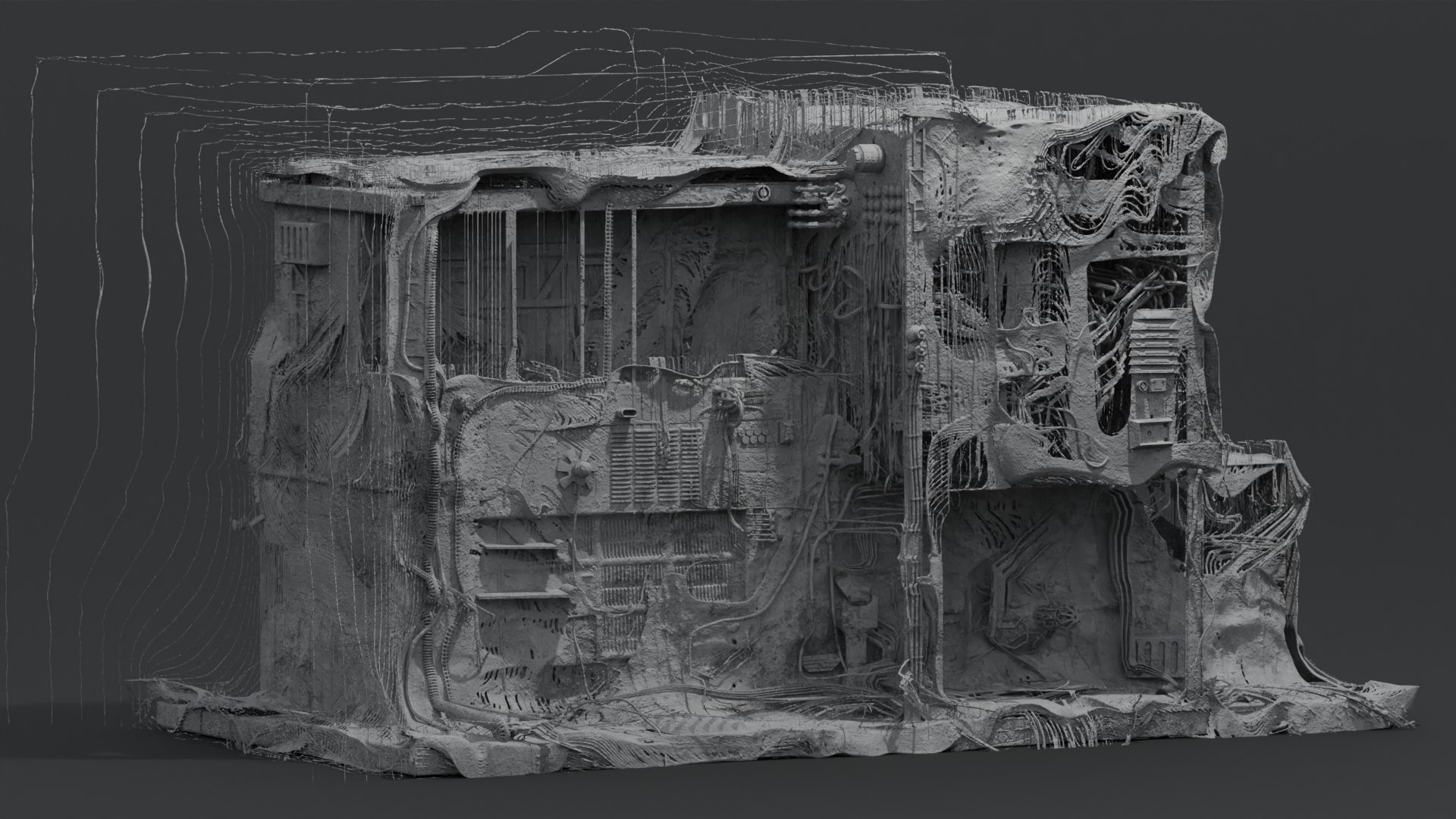 3D Alien Building Arquitecture - TurboSquid 2181390