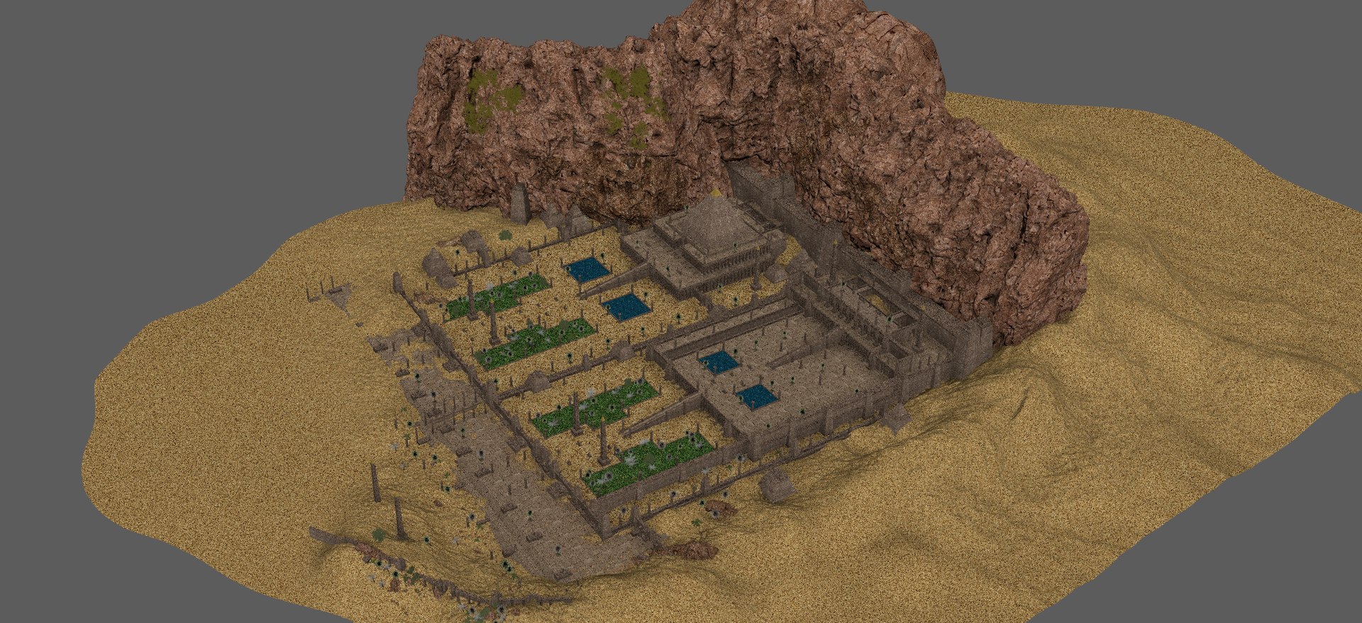 3D Mortuary Temple Of Hatshepsut Environment - TurboSquid 2247783
