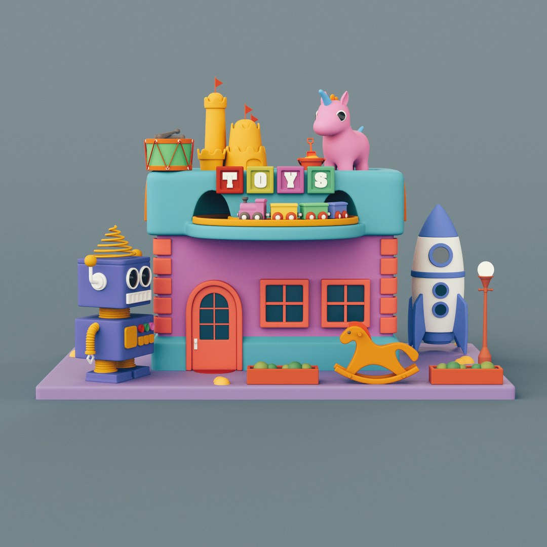 3D Model High Poly Toy Shop 01 - TurboSquid 2041699