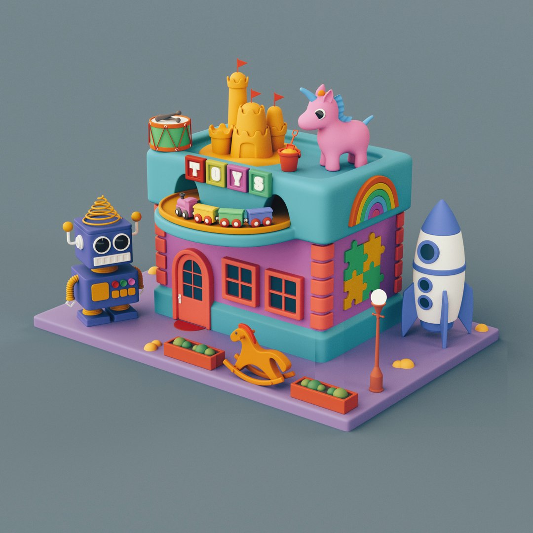 3D Model High Poly Toy Shop 01 - TurboSquid 2041699