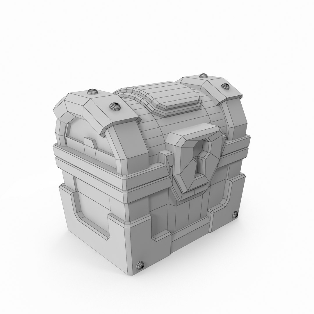 Clash Gold Chest 3d Model