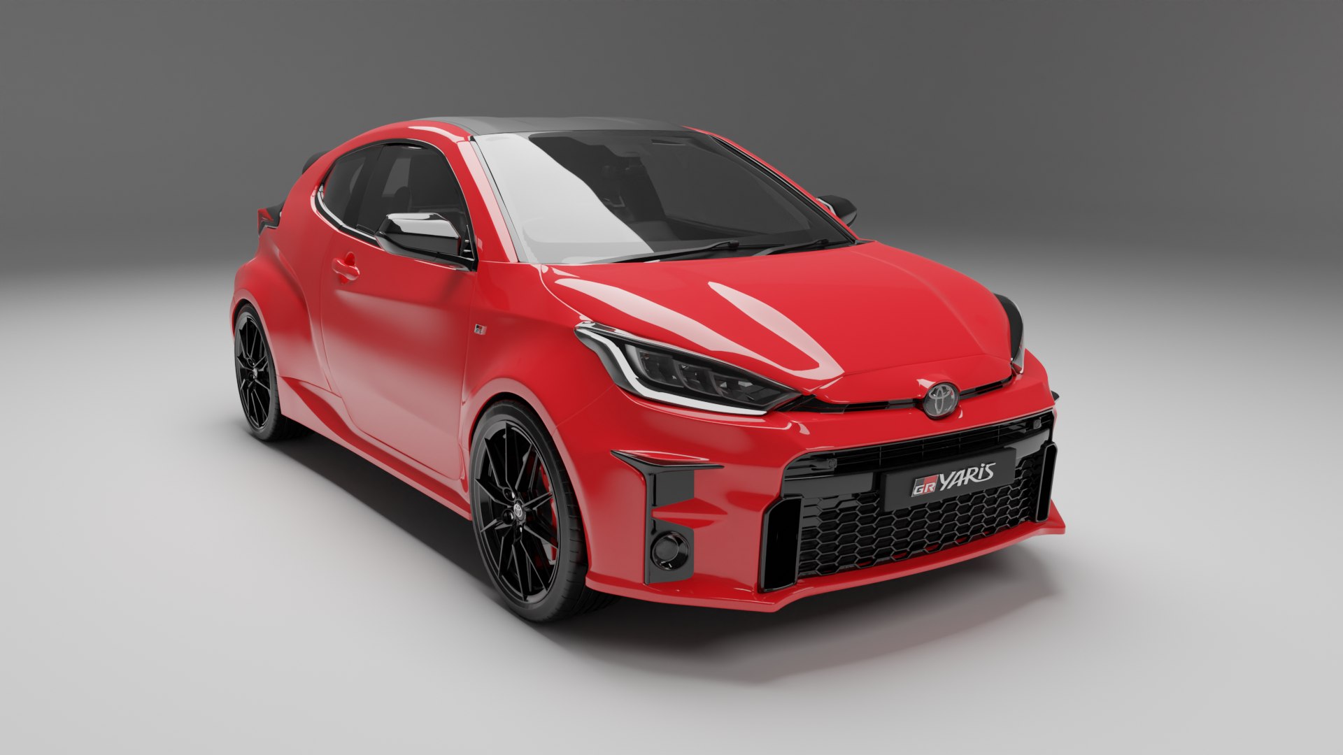 TOYOTA YARIS GR FEVERISH RED 3D Model - TurboSquid 2355354