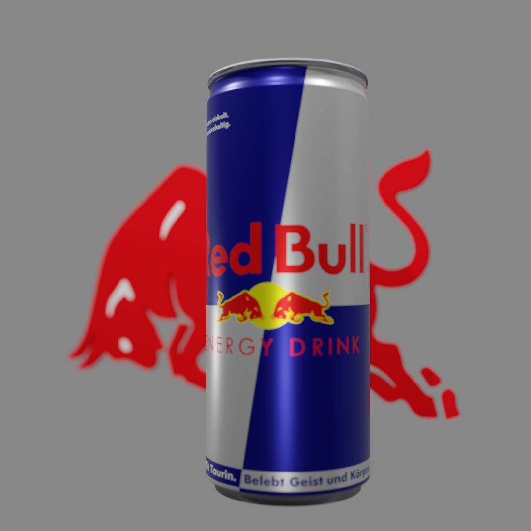 Red Bull Aluminum Can Real Edition model - TurboSquid 2177223