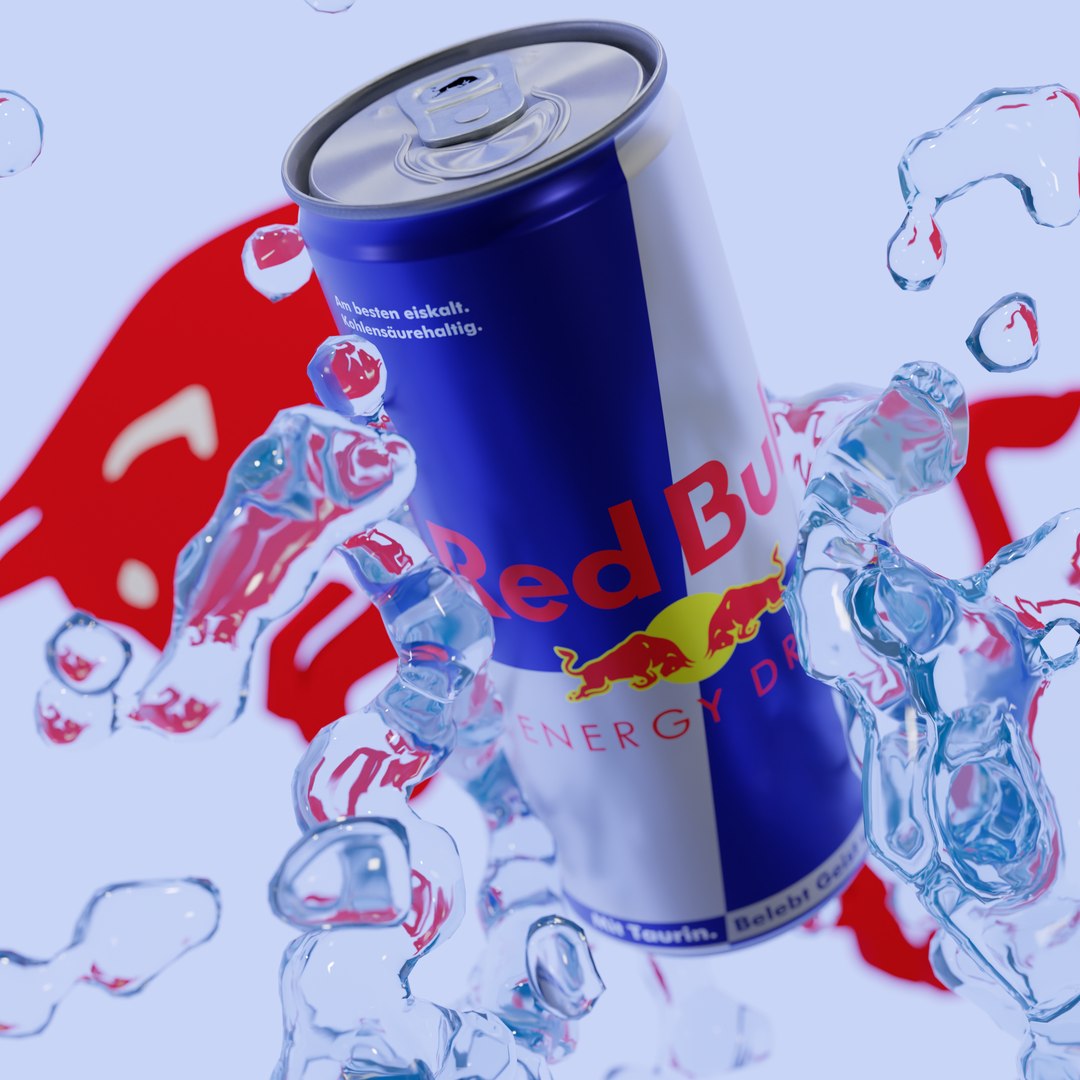 Red Bull Aluminum Can Real Edition model - TurboSquid 2177223