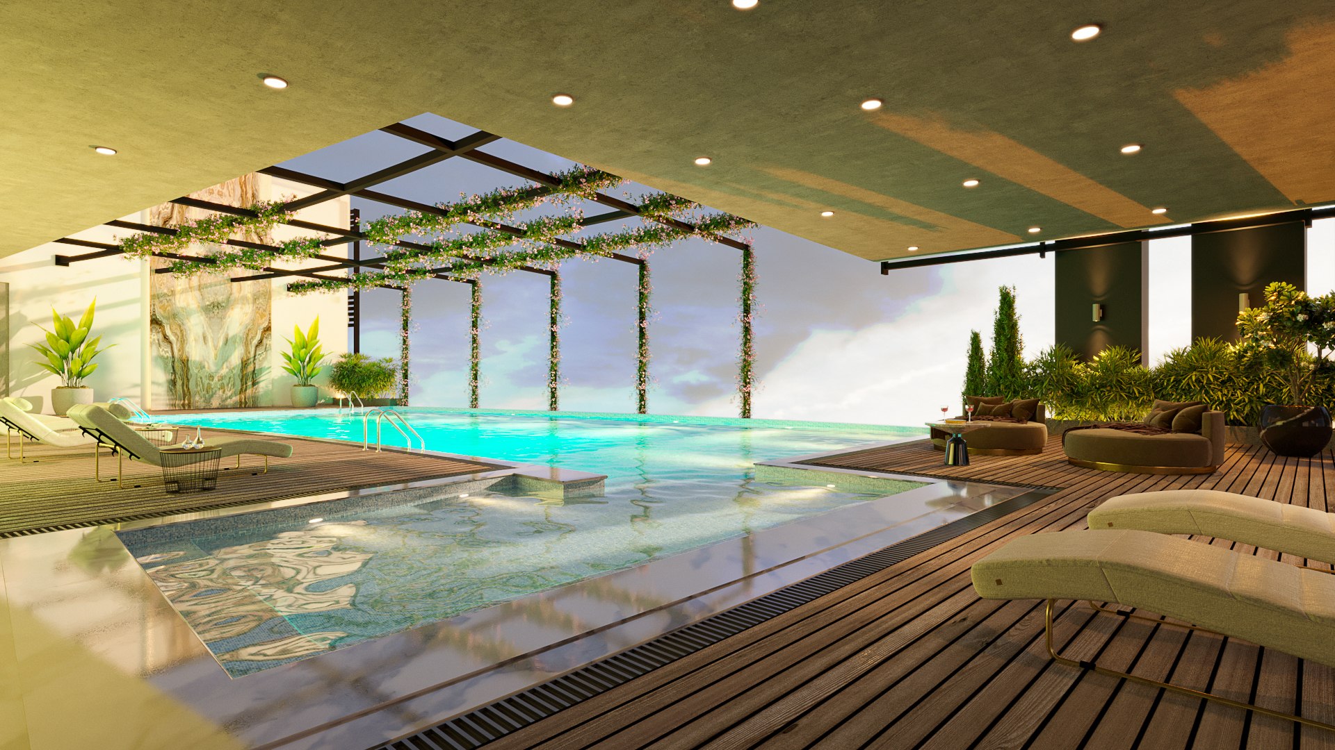 Pool And Spa 3D Model - TurboSquid 2013065