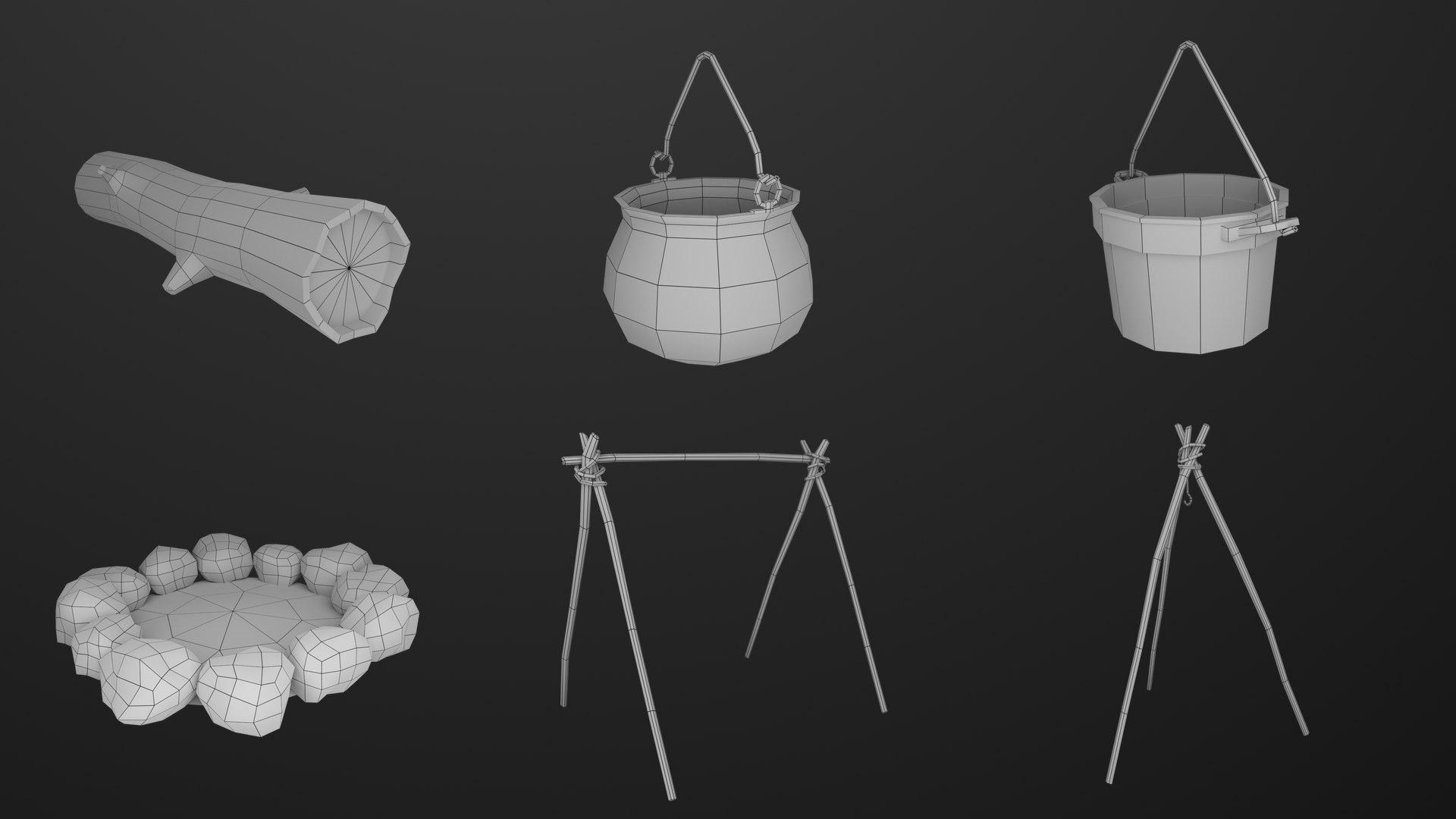 Stylized Campfire Game Assets 3D Model - TurboSquid 2042143