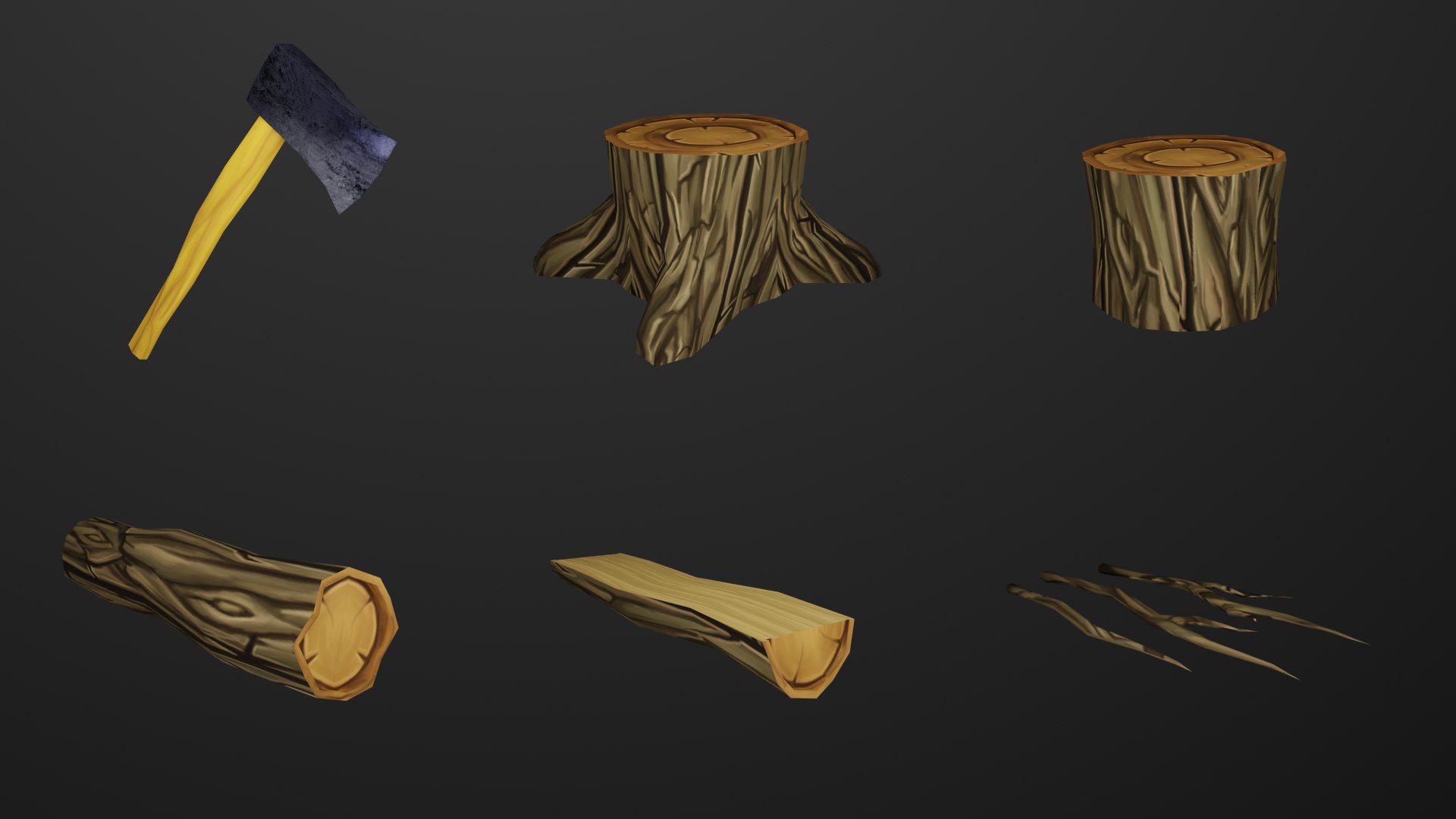 Stylized Campfire Game Assets 3D Model - TurboSquid 2042143