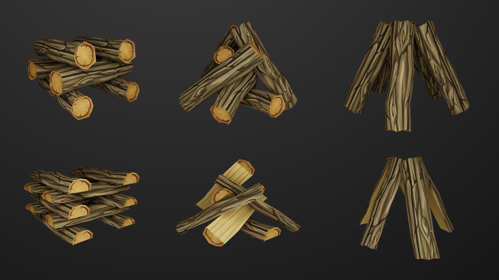 Stylized Campfire Game Assets 3D Model - TurboSquid 2042143