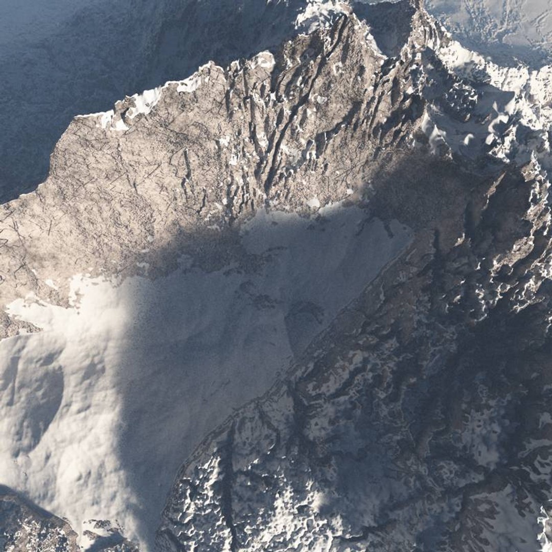 3d Mountain Range Peak Model