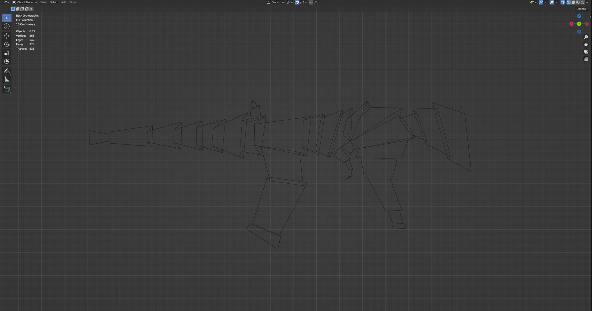 Blue Tech Rifle Model - TurboSquid 1977429
