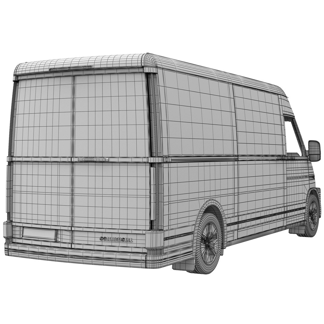Generic Commercial Cargo Van Prototype 2 3D Model - TurboSquid 2216417