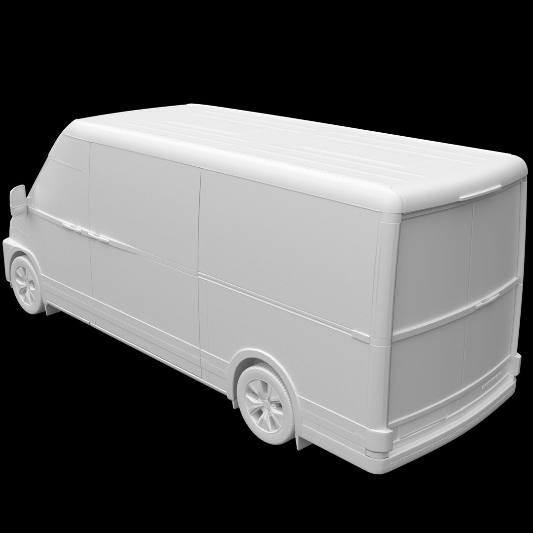 Generic Commercial Cargo Van Prototype 2 3D Model - TurboSquid 2216417