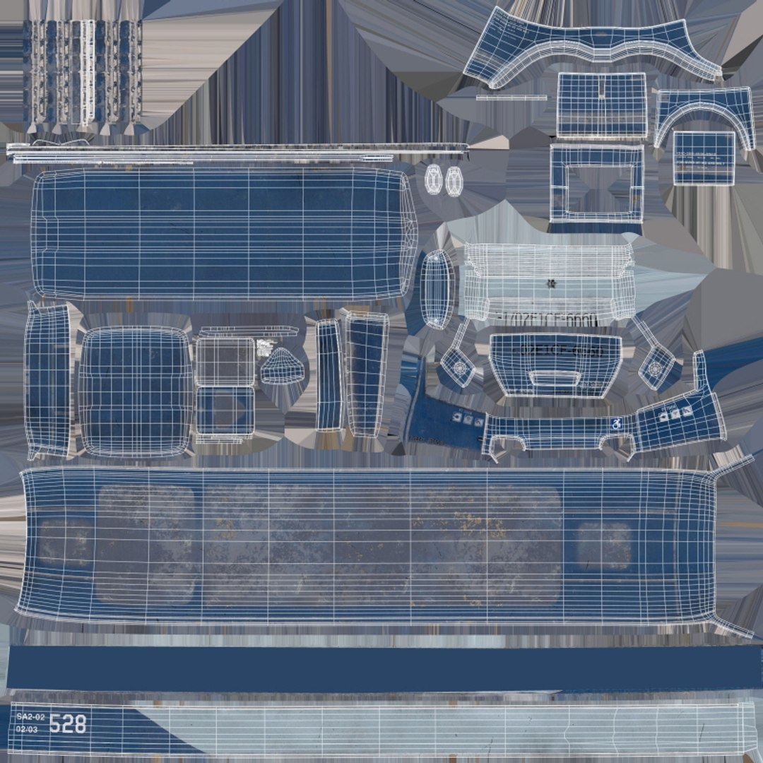 3D Blue Bus Model 3D Model - TurboSquid 1781594