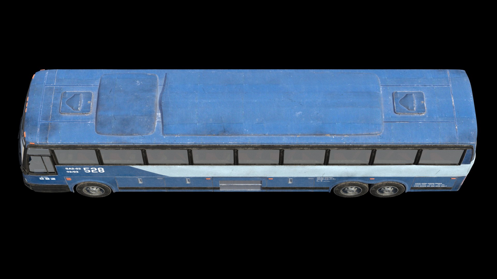 3D Blue Bus Model 3D Model - TurboSquid 1781594
