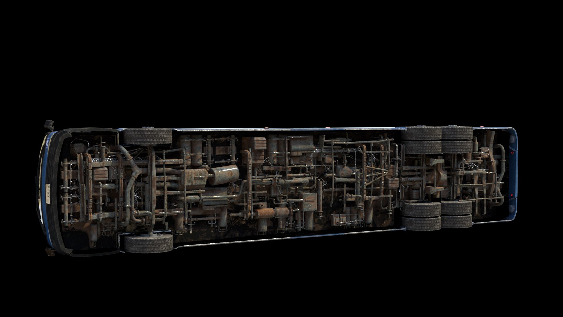 3D Blue Bus Model 3D Model - TurboSquid 1781594