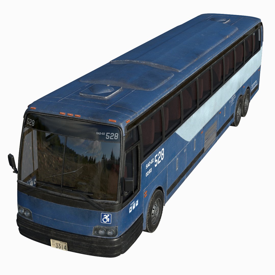 3D Blue Bus Model 3D model - TurboSquid 1781594
