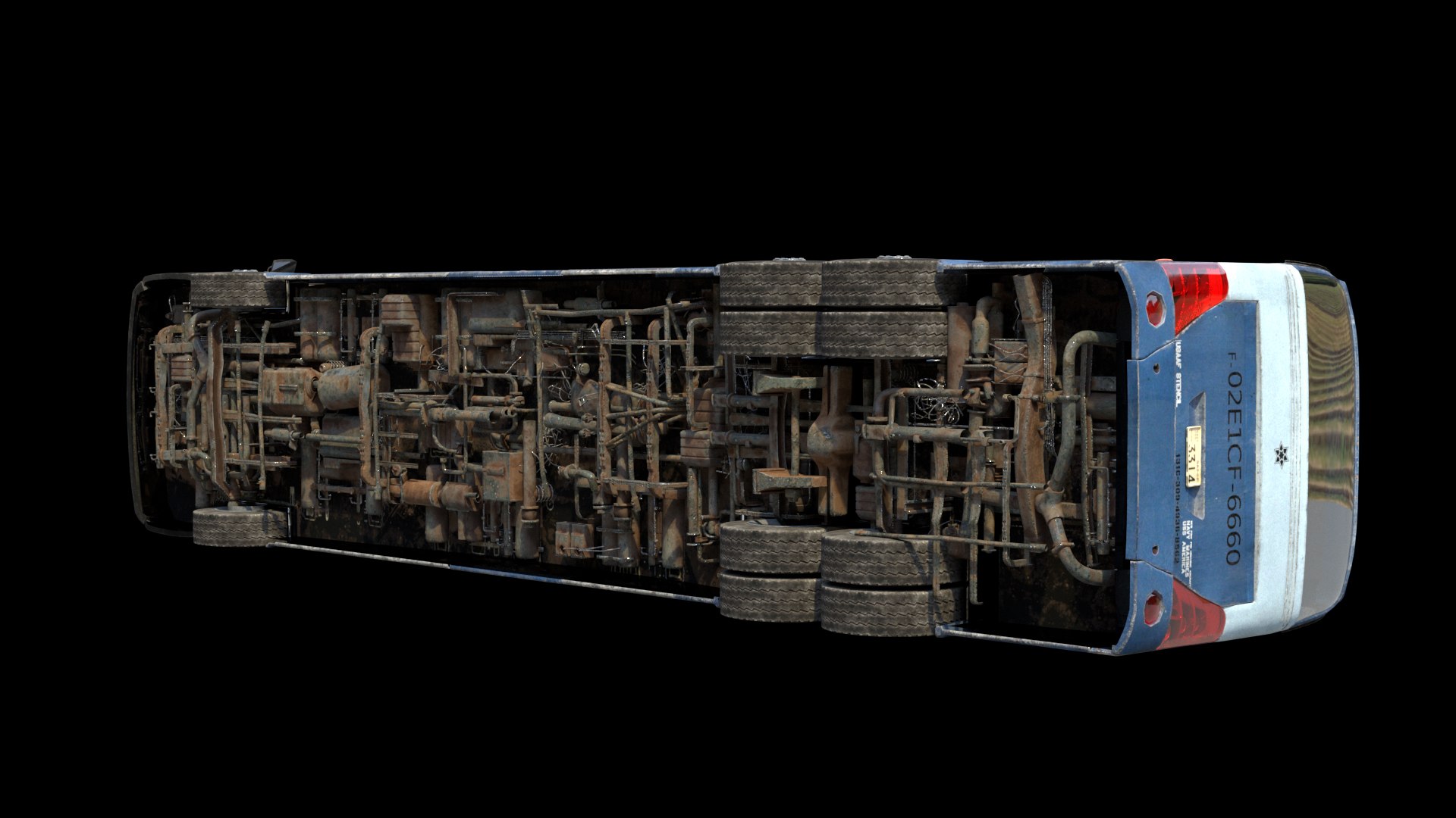 3D Blue Bus Model 3D Model - TurboSquid 1781594