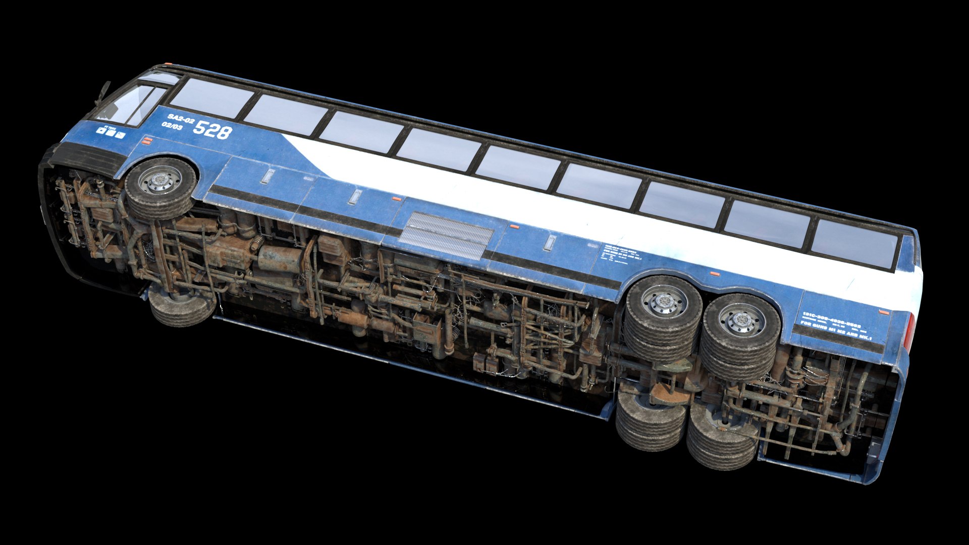 3D Blue Bus Model 3D Model - TurboSquid 1781594