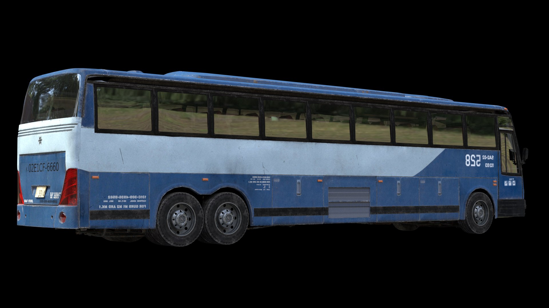 3D Blue Bus Model 3D Model - TurboSquid 1781594