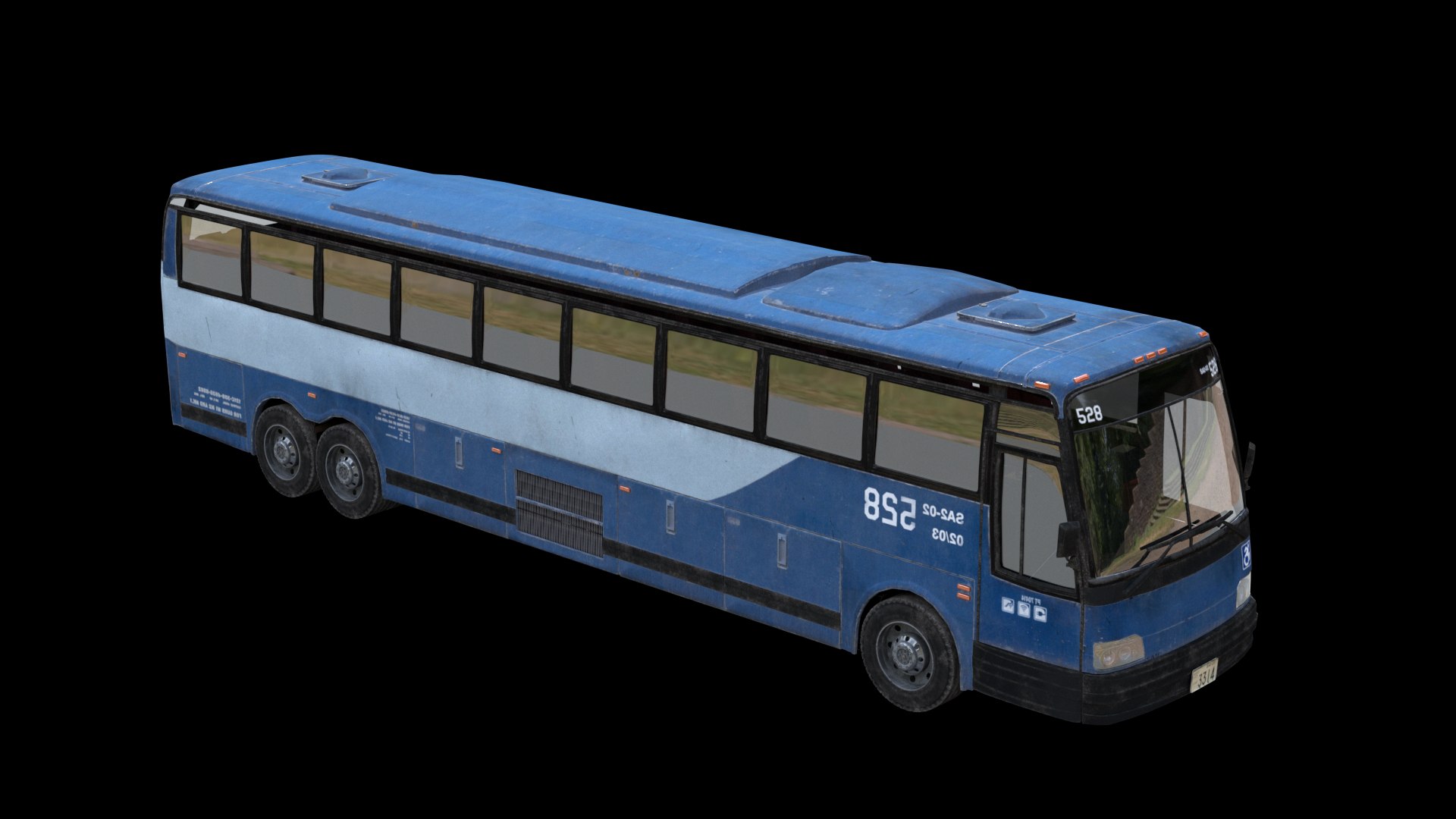 3D Blue Bus Model 3D Model - TurboSquid 1781594