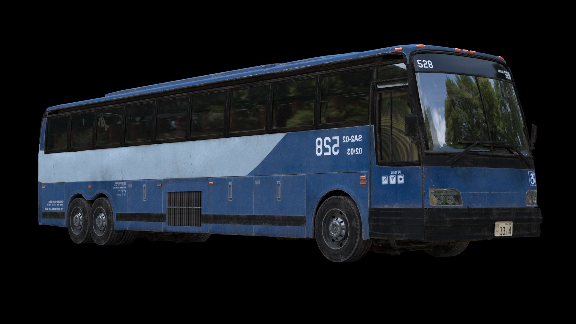 3D Blue Bus Model 3D Model - TurboSquid 1781594