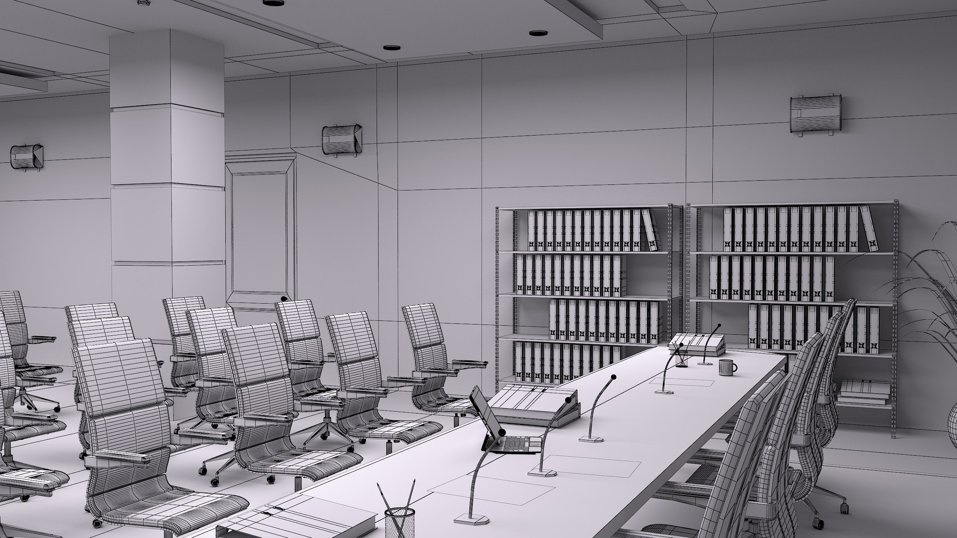 Conference Room 2 Model - TurboSquid 1846467