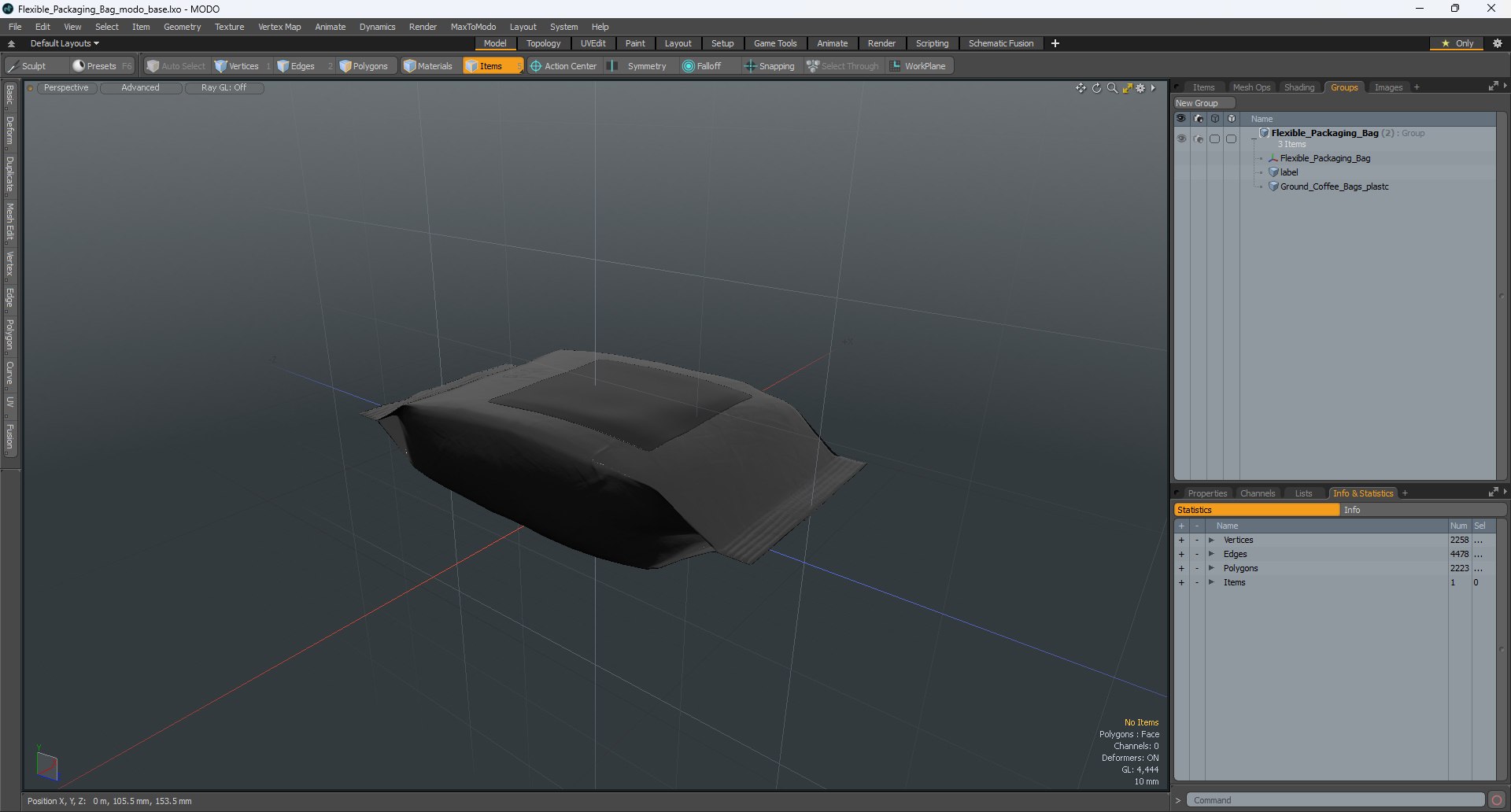 Flexible Packaging Bag 3D Model - TurboSquid 2302448