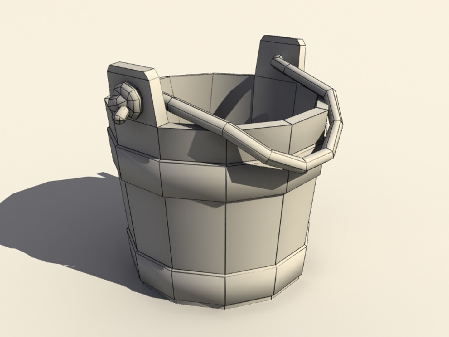 maya barrels bucket open