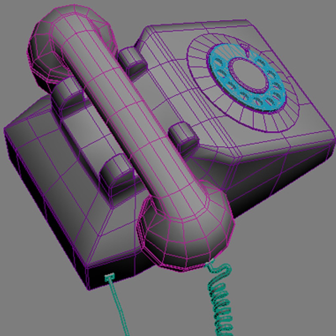 Retro Phone 3d Max