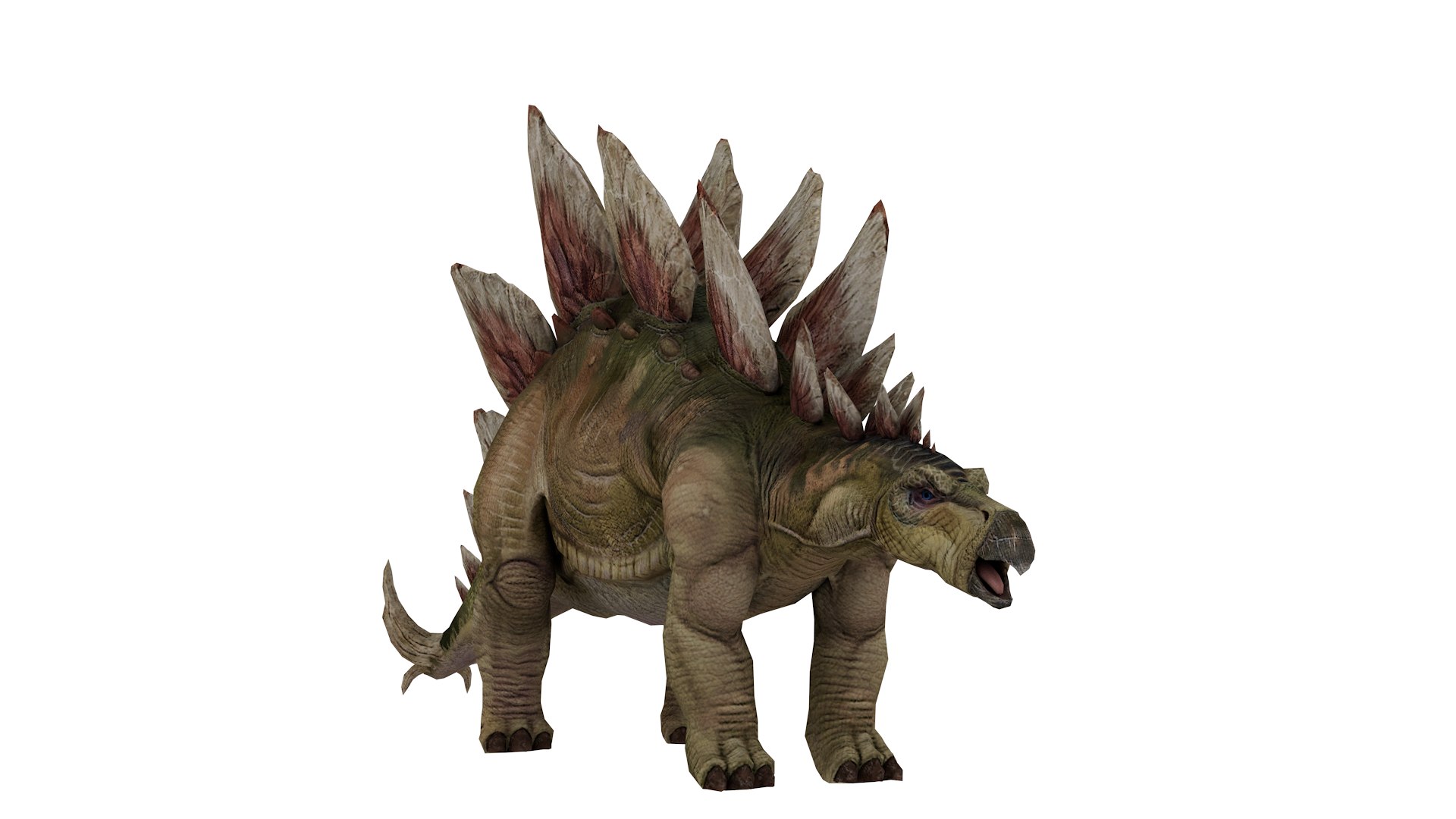 3D Realistic Stegosaurus Dinosaur Game Ready Animated 3D Model Model ...