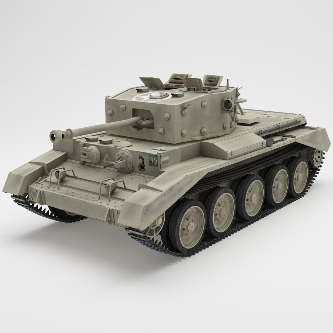3ds Max Britain Cruiser Wwii Tank