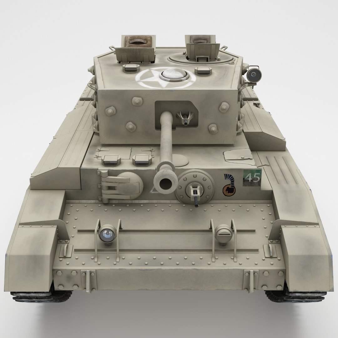 3ds Max Britain Cruiser Wwii Tank