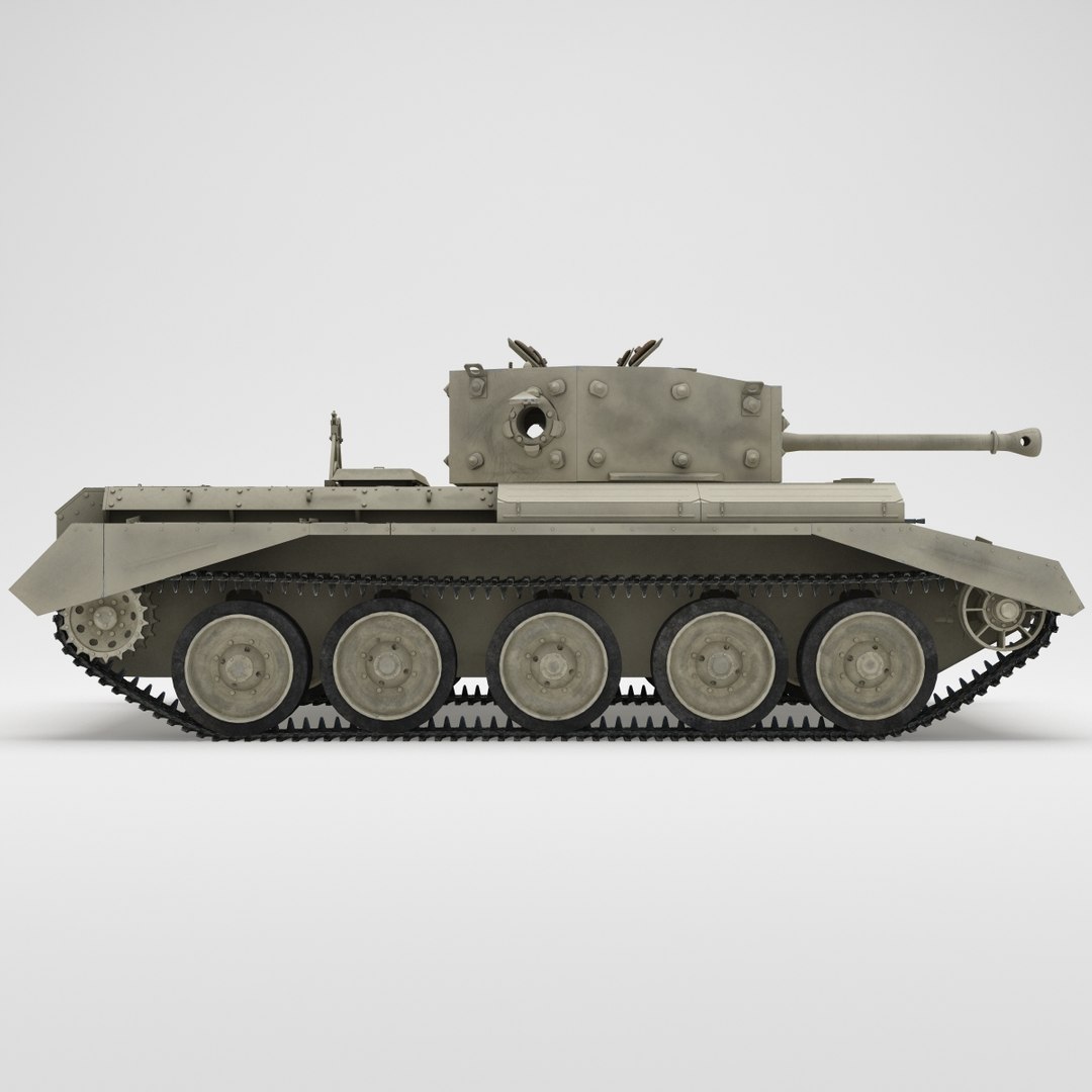 3ds Max Britain Cruiser Wwii Tank