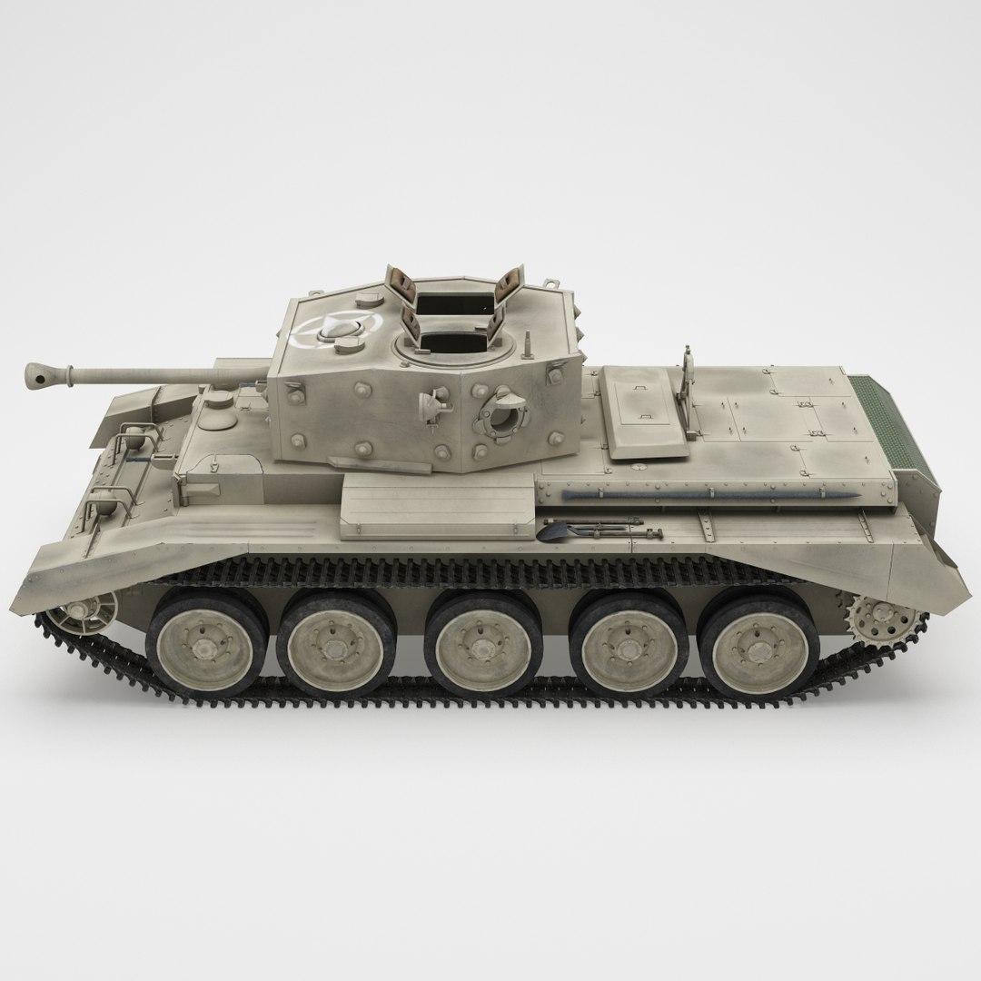 3ds Max Britain Cruiser Wwii Tank