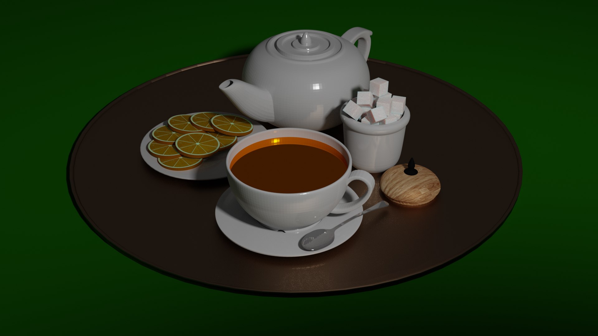 Tea Set Classic Model - TurboSquid 1806126