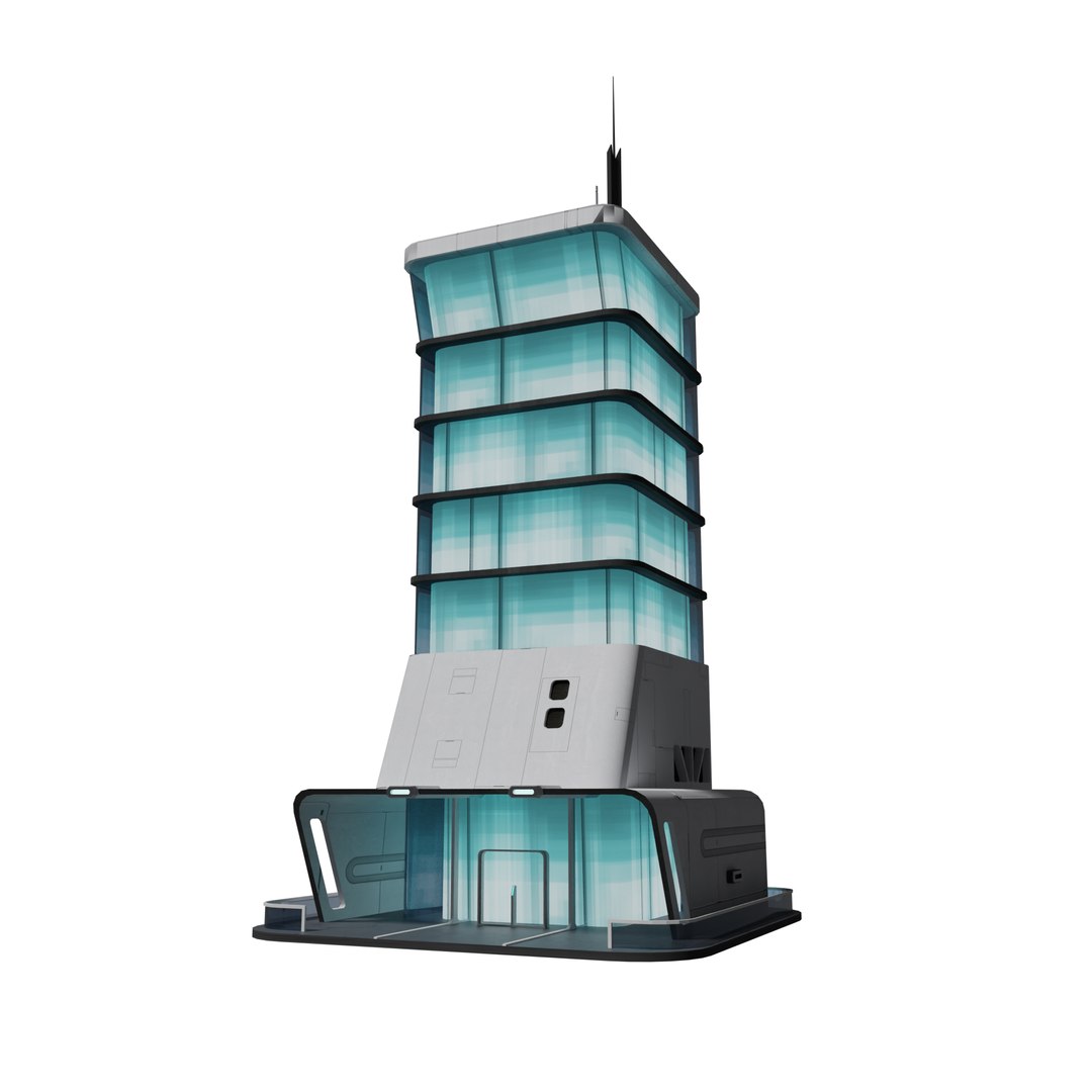 3D Sci-fi Building Office ProjectFDT - TurboSquid 1960316