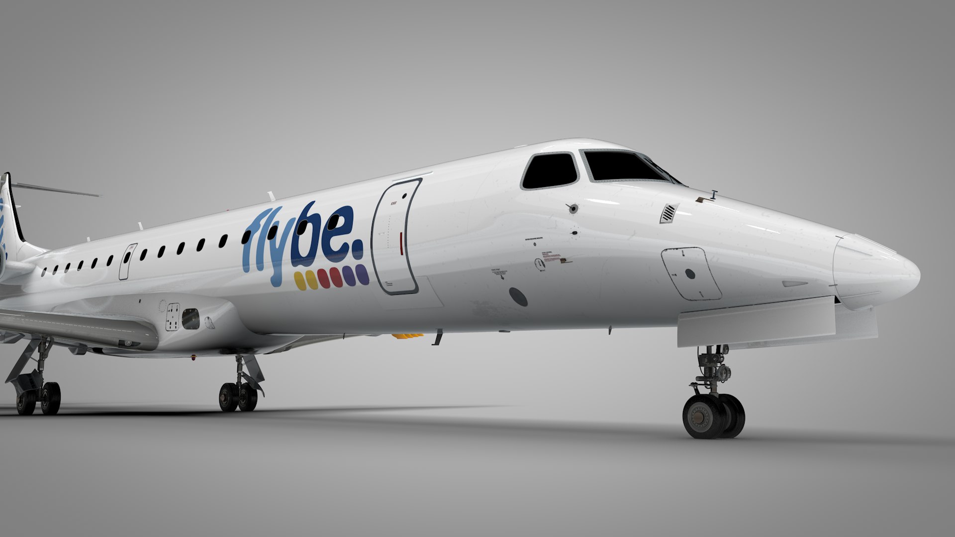 FLYBE EMBRAER ERJ 145 L1507 3D Model - TurboSquid 1793737