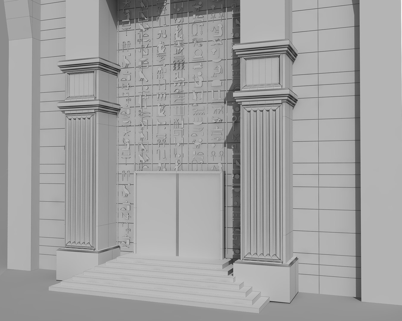 3D 0210 - Building Entrance Model - TurboSquid 2241483