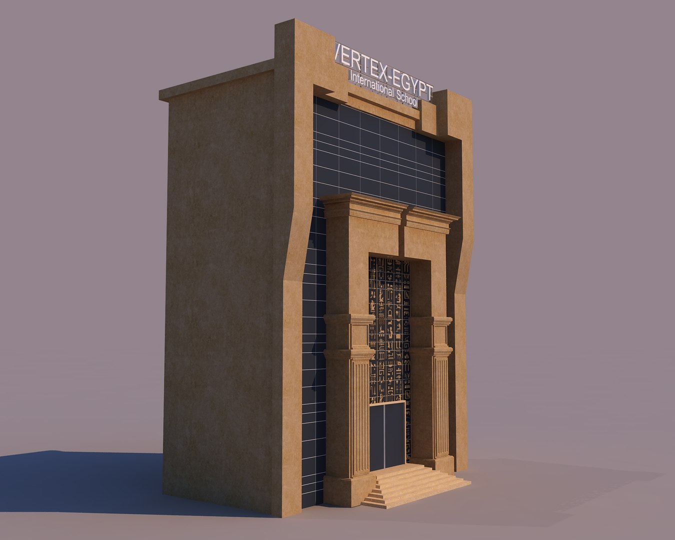 3D 0210 - Building Entrance Model - TurboSquid 2241483
