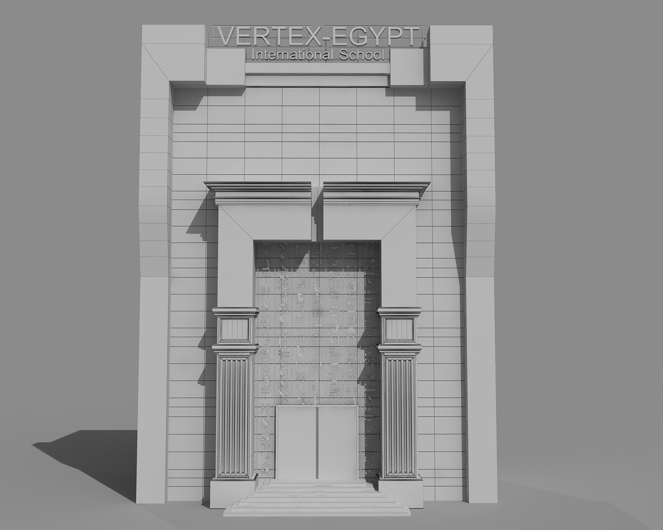 3D 0210 - Building Entrance Model - TurboSquid 2241483