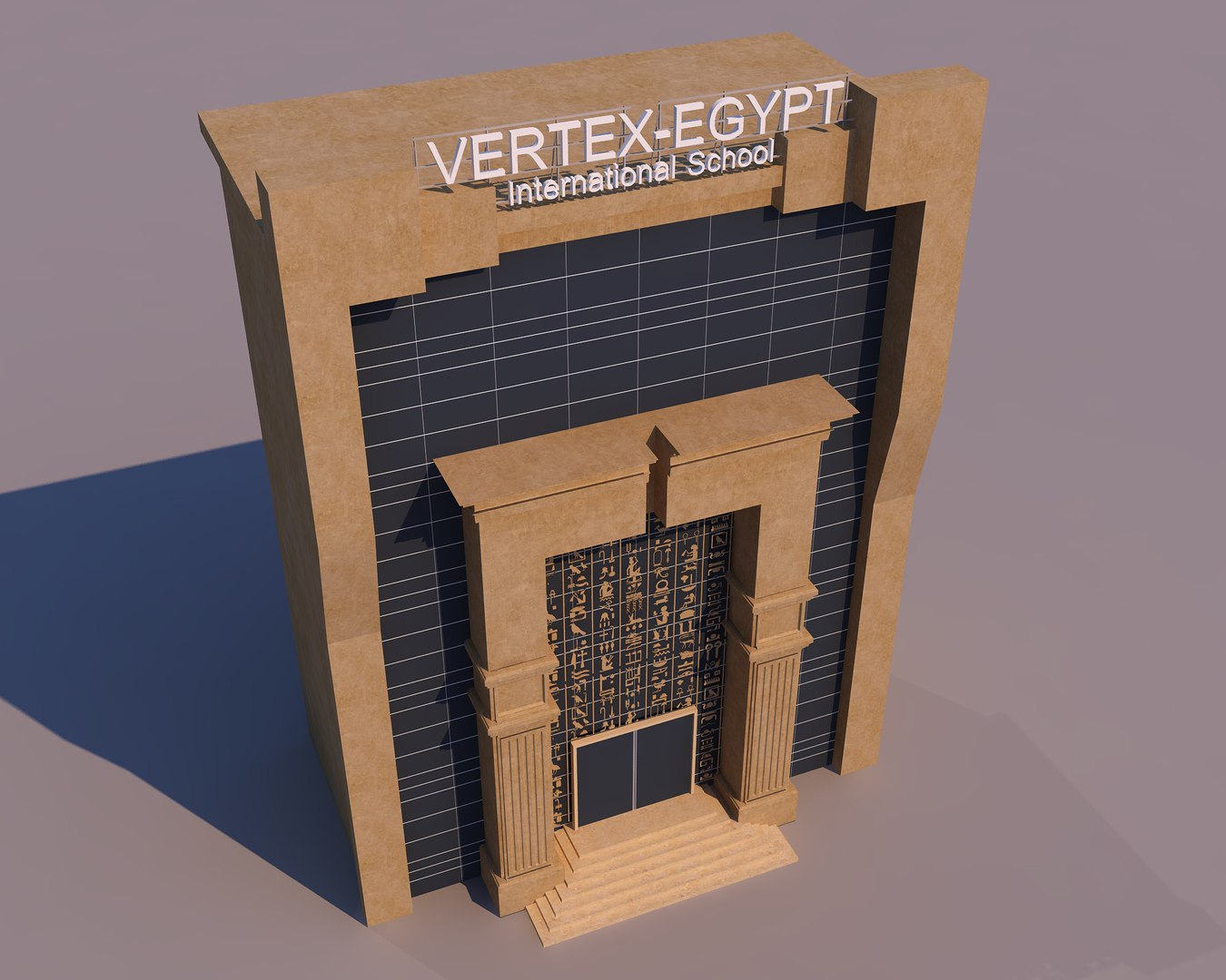 3D 0210 - Building Entrance Model - TurboSquid 2241483